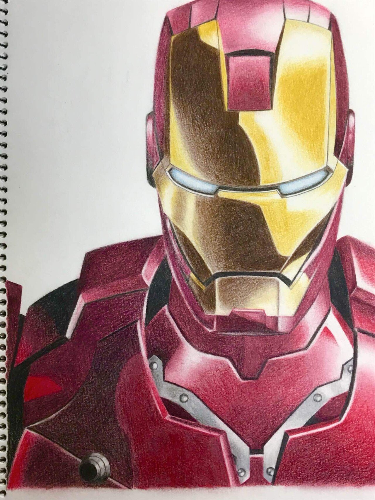 アイアンマン_色鉛筆｜kisuke