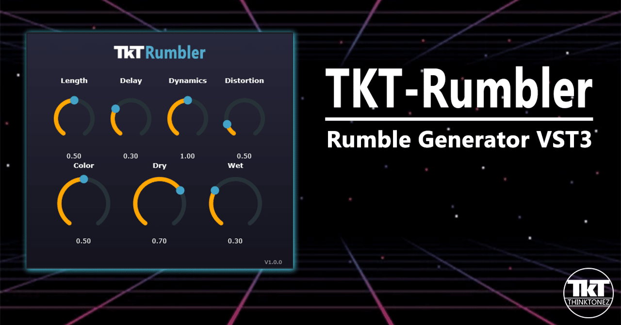 TKT-Rumbler – Rumble Generator VST3 プラグイン｜THINKTONEZ