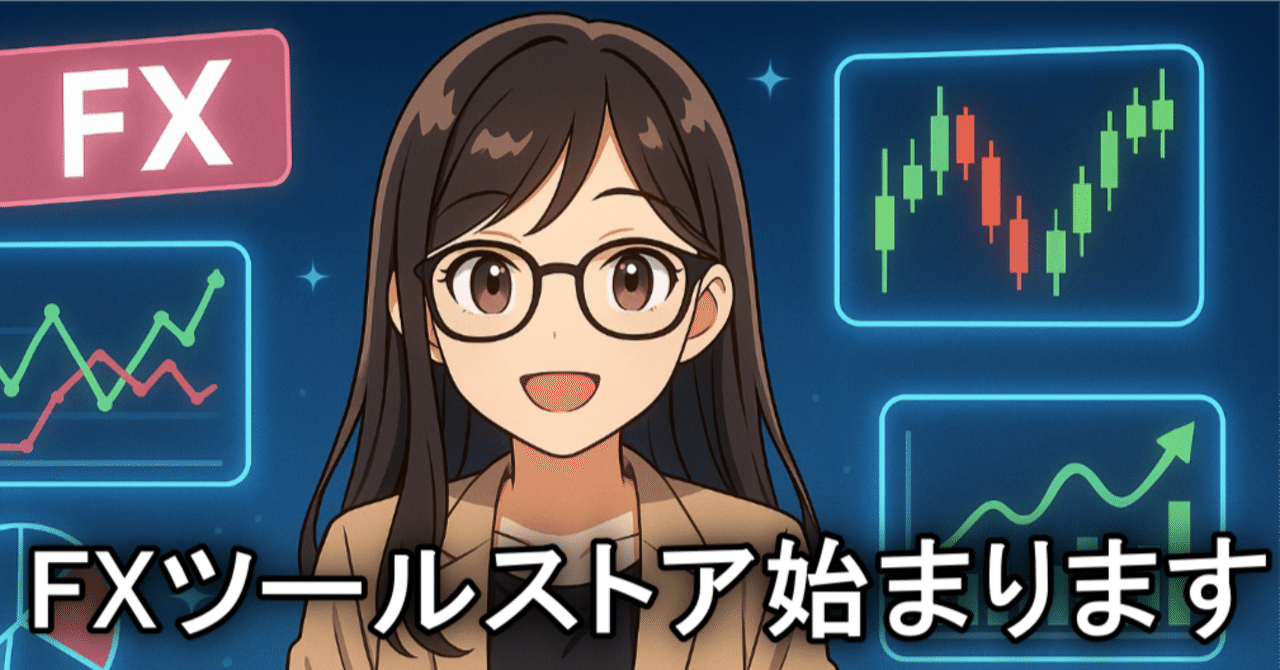FXインジケーター、EA今後のFXツールストアとnoteについて｜立石ありさ