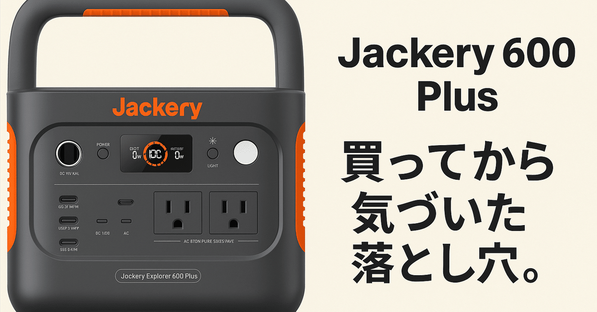 Jackery 600 Plusはやめた方がいい？後悔しない選び方と口コミ・レビューから見えたデメリット【FPが徹底解説】｜ポタ電FP@最安値調査隊