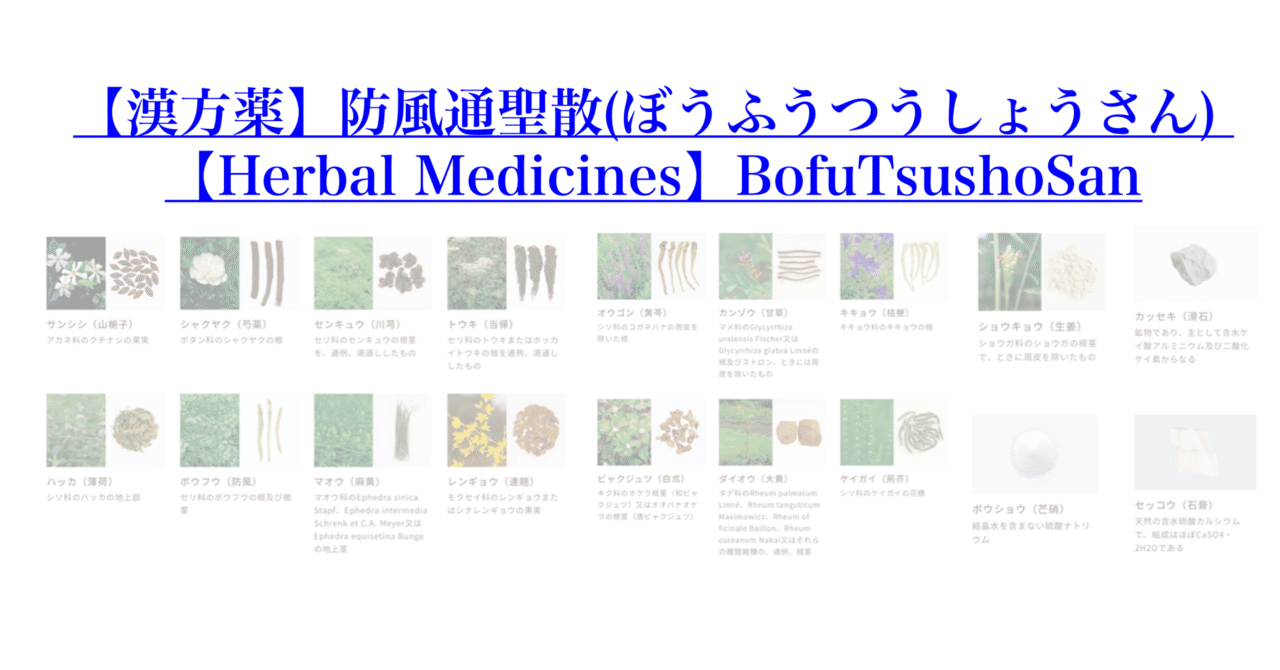 【漢方薬】防風通聖散(ぼうふうつうしょうさん) 【Herbal Medicines】BofuTsushoSan｜200im
