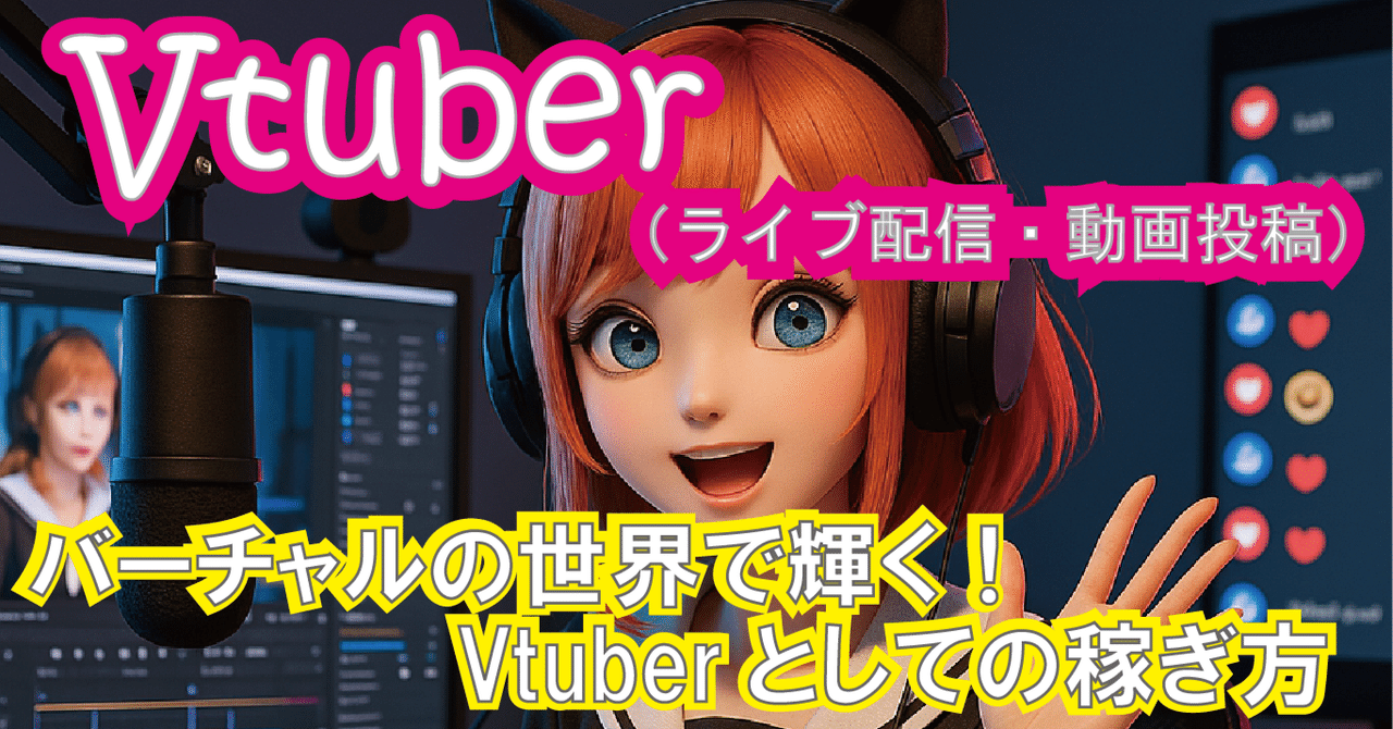 Ⅱ-12. Vtuber活動（ライブ配信・動画投稿）【副業から本業へシフト可能】中級者向けビジネス 「人生大逆転！！インターネットビジネスで自由を掴む方法」【2025版】｜黒猫Life-Hack