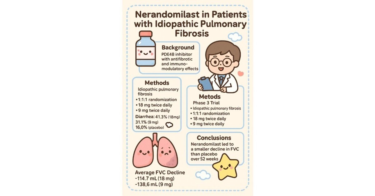 Nerandomilast第III相FIBRONEER-IPF試験:特発性肺線維症治療薬｜Makisey