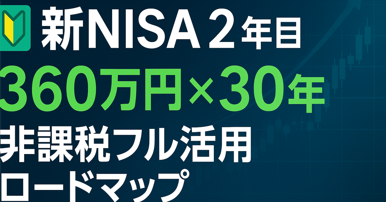 新NISA2年目 “360万円×30年” 非課税フル活用ロードマップ｜ヒロシ