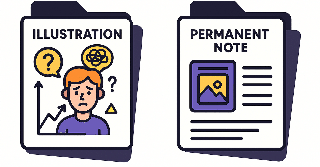 ObsidianでのVisual Zettelkastenにおいて、「図解」と「永久保存版ノート」を裏表セットにする理由｜Shin