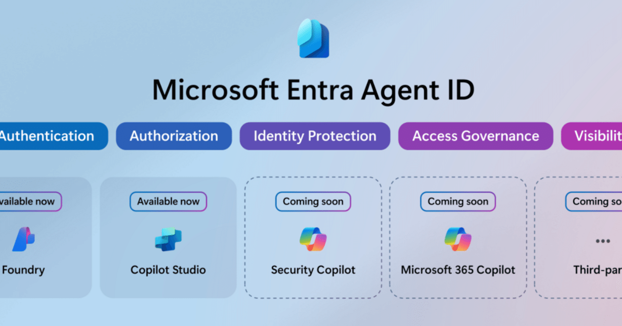 Microsoft Entra Agent ID 発表: AI エージェントのセキュリティと管理｜daka | Microsoft | AI