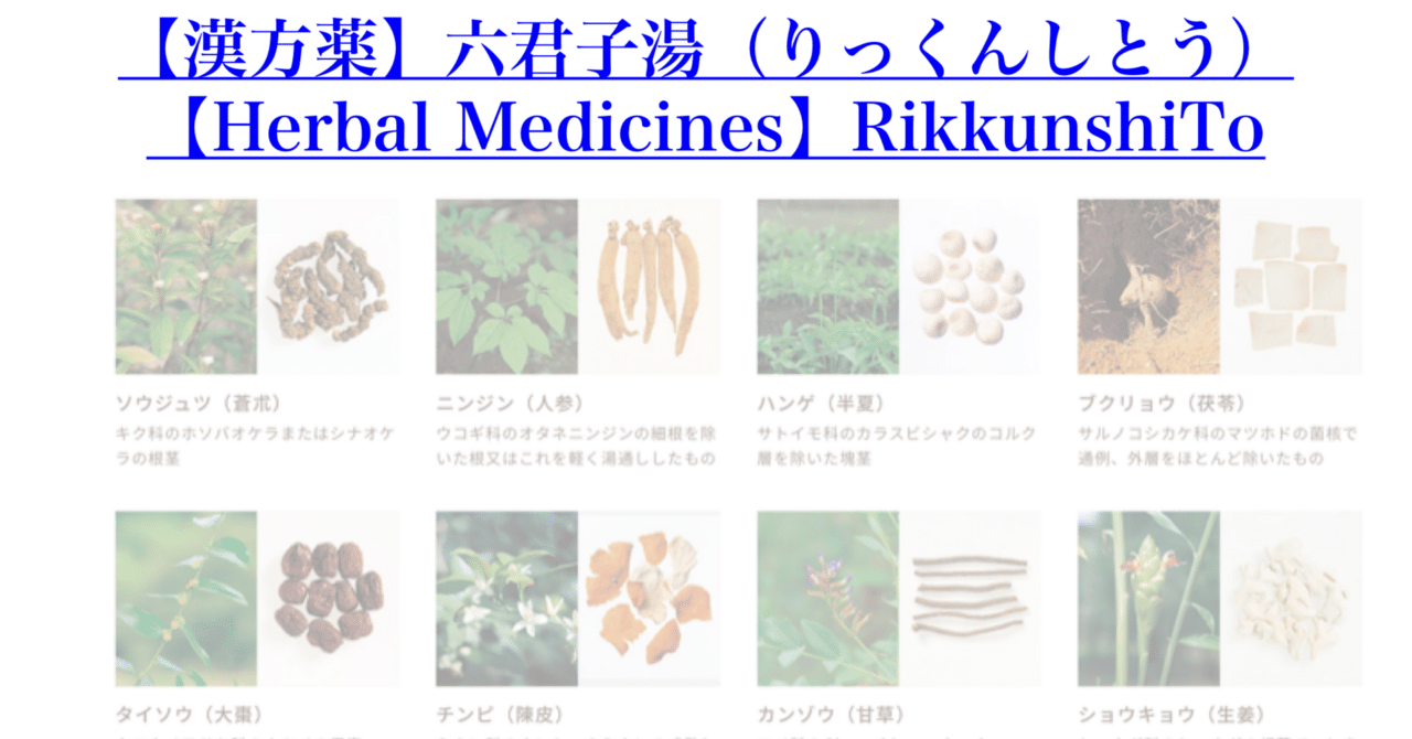 【漢方薬】六君子湯（りっくんしとう）【Herbal Medicines】RikkunshiTo｜200im