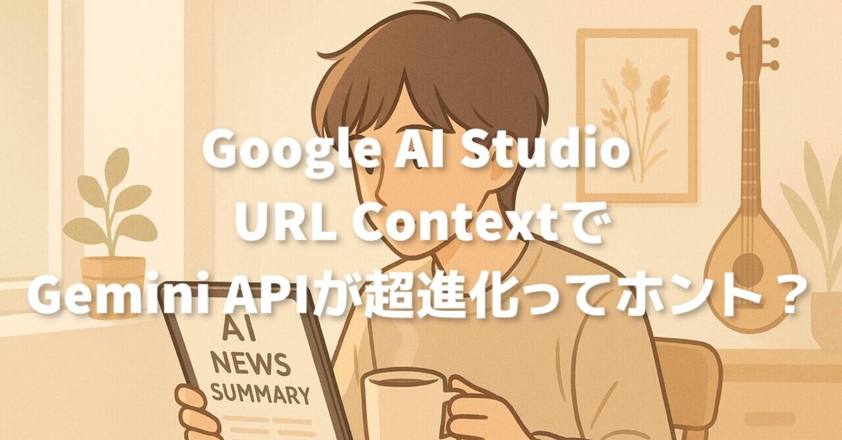【速報】ウェブ情報とAIが直結！Google AI Studio「URL Context」でGemini APIが超進化ってホント？｜ぱやなーく式・AI活用術