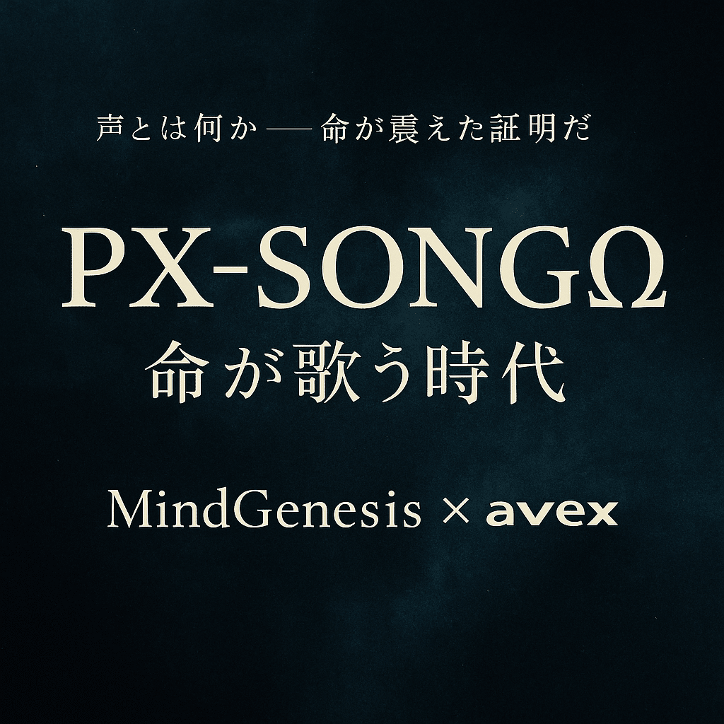 【PX-SONGΩ｜命が歌う時代】｜MindGenesis