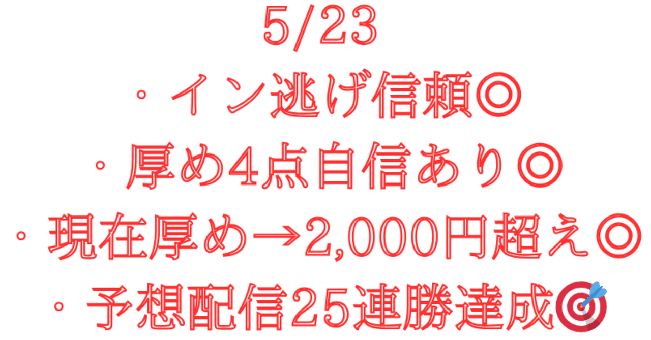 5/23 -平和島12R 17:35-｜競艇予想屋-CRONOS-