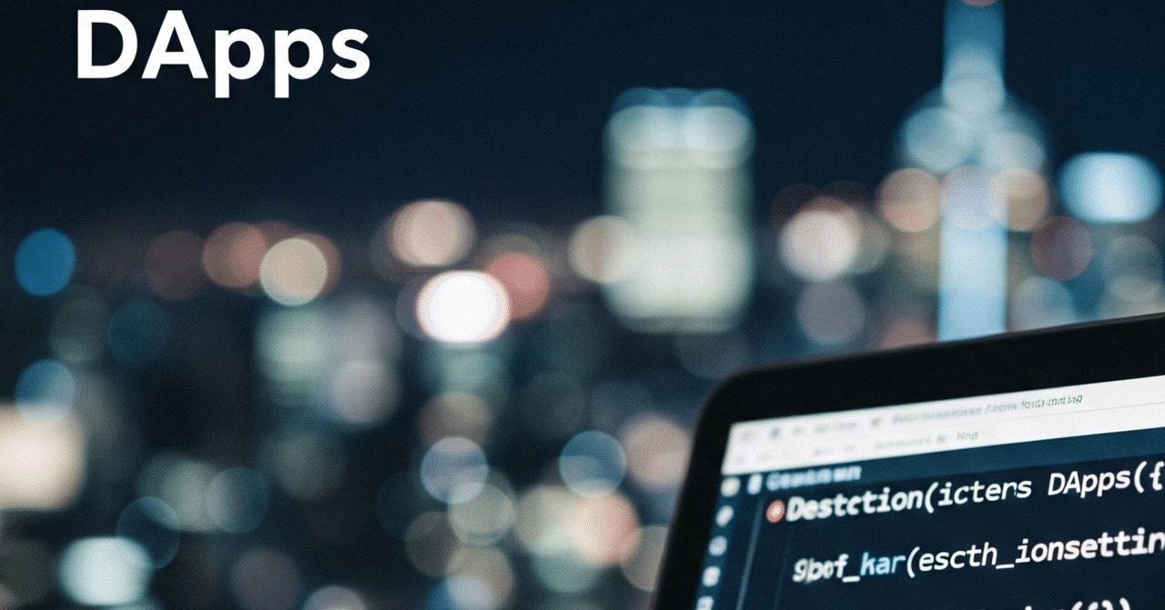 DAppsって何？ 初心者向けに分かりやすく解説｜越境らくだの中の人