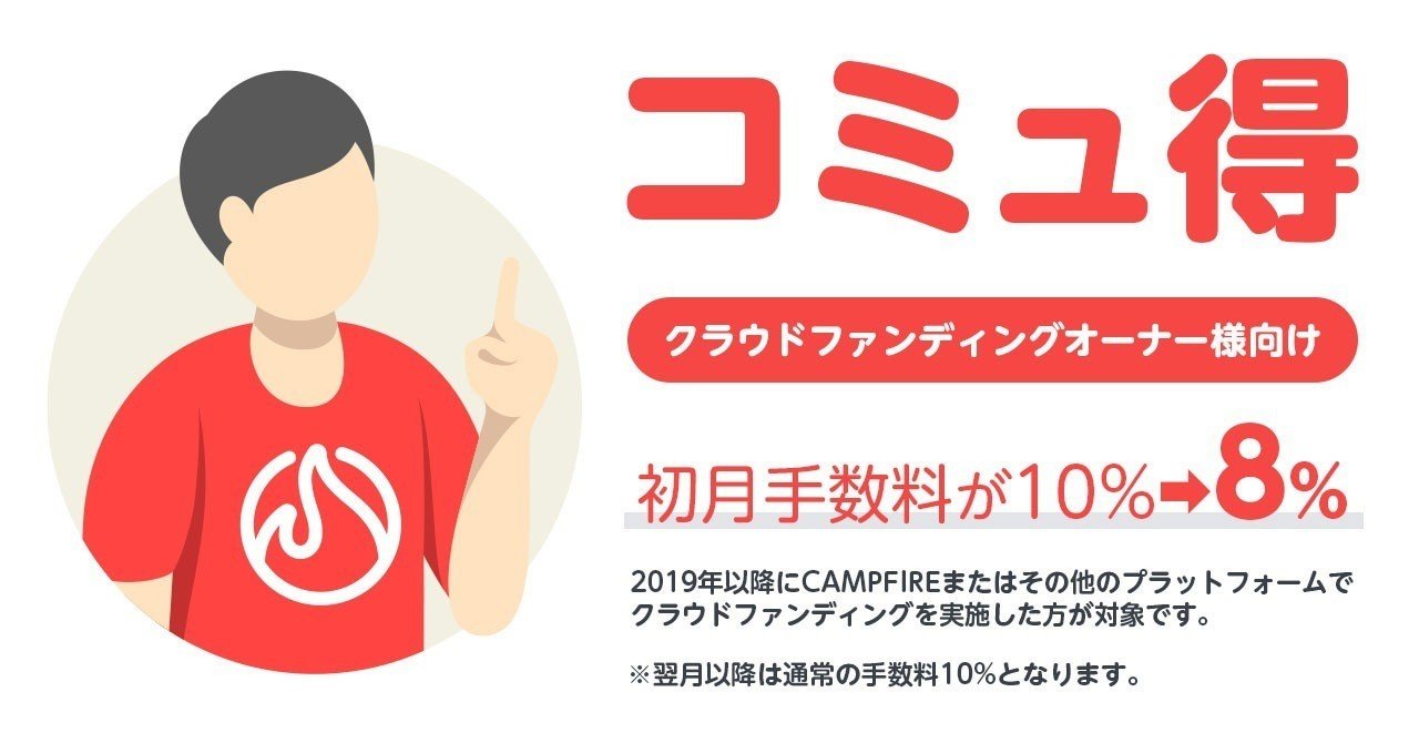クラウドファンディングのご経験がある方に嬉しい「コミュ得(とく)」キャンペーンスタート！｜#CAMPFIREコミュニティ｜note