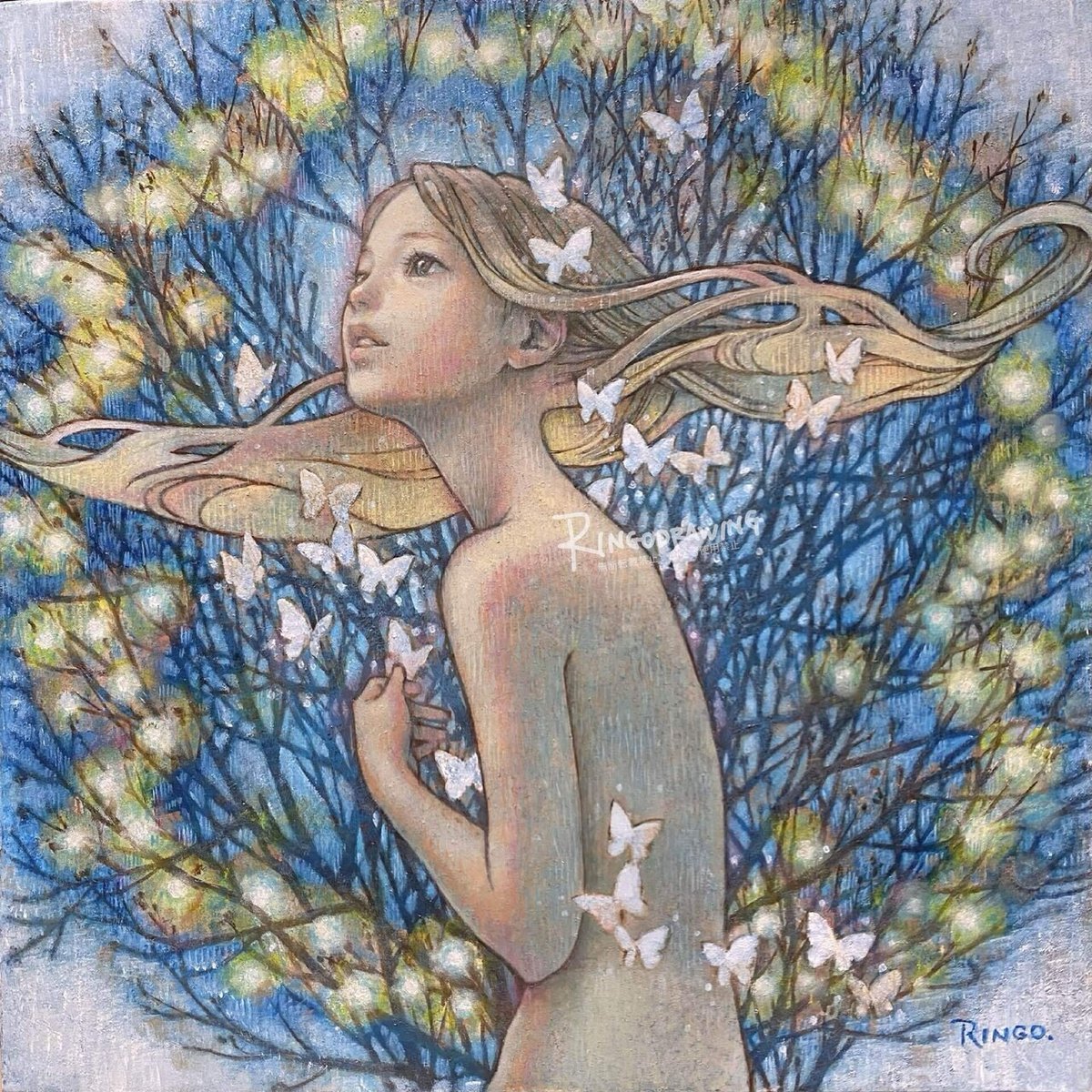 しあわせの表現｜Ringo ️油絵イラスト