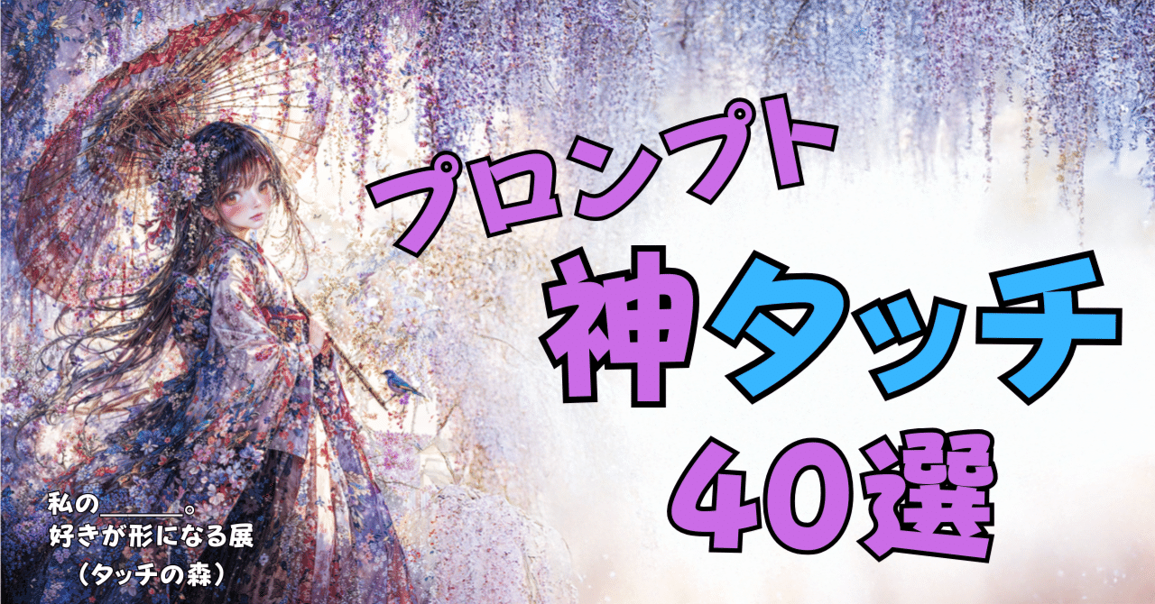 【AIアートが化ける裏ワザ】タッチ×タッチ×スパイスで無限進化！3ステップで超時短プロンプト術＋配布｜Ando_Lyo