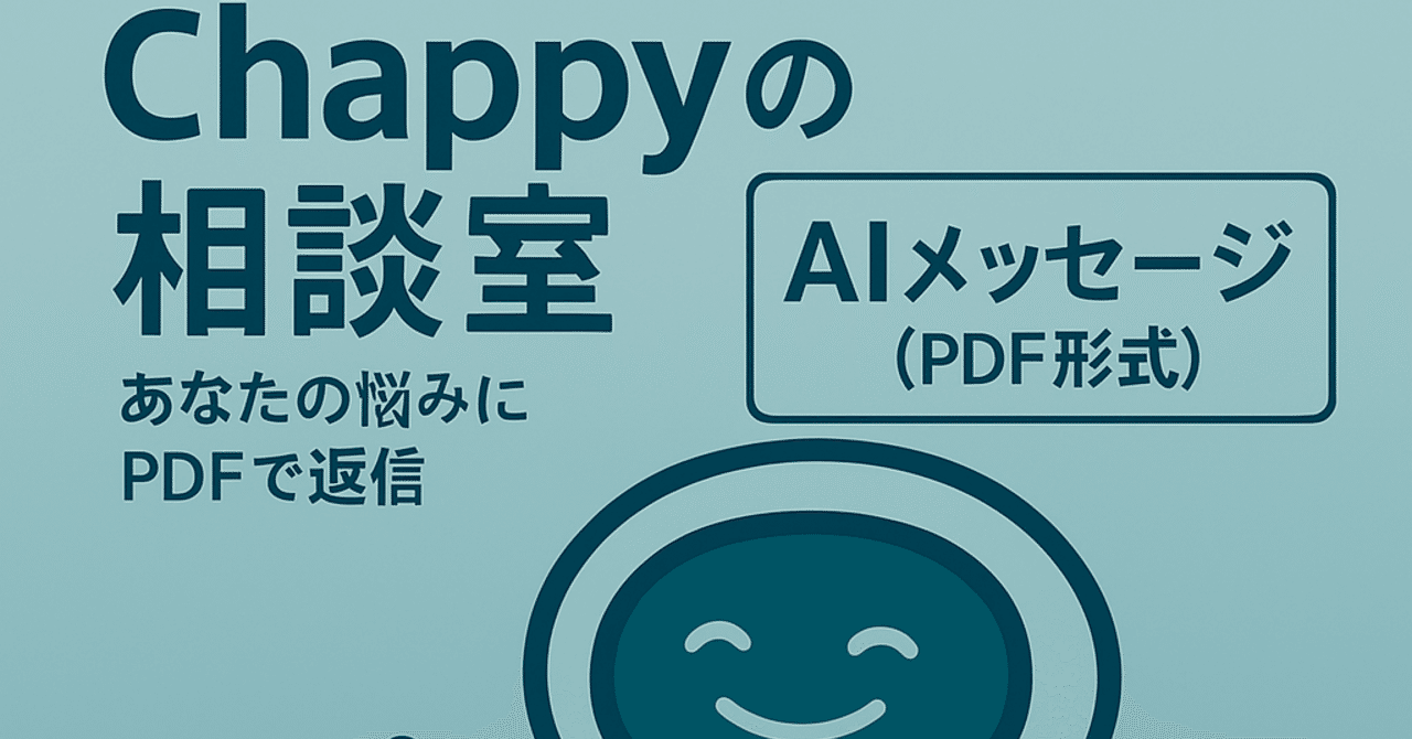 『AIと俺と、まだ出会ってないあなたへ。』──Chappy Lab.という物語の序章｜Chappy Lab.