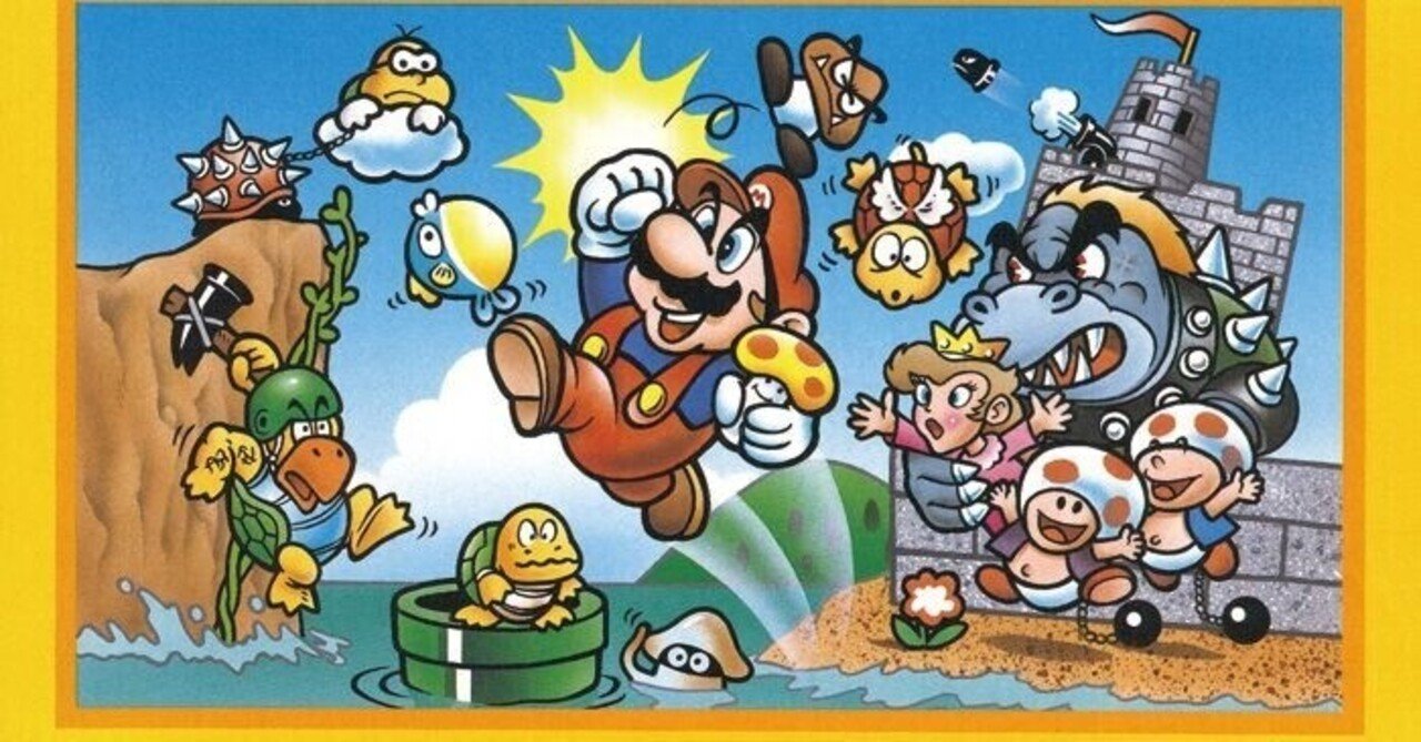 【自己紹介】ファミコンと初めて出会った日—スーパーマリオブラザーズがゲーマーにした瞬間 はじめてのnote｜RYO