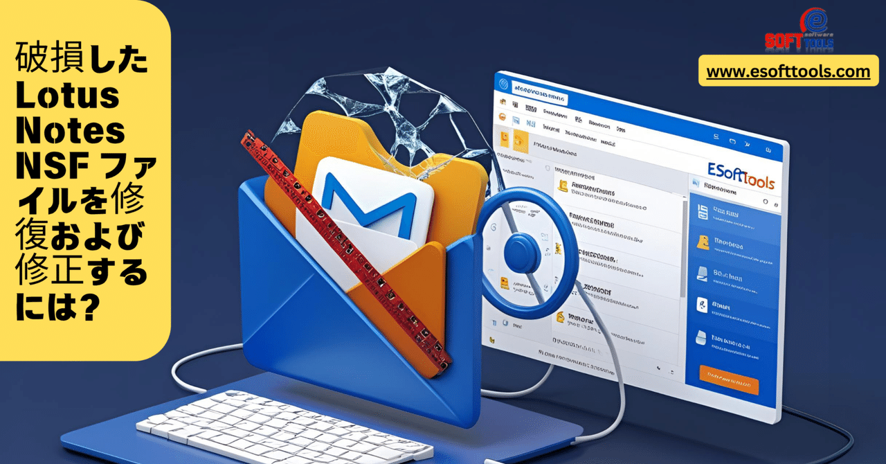 破損した Lotus Notes NSF ファイルを修復および修正するには?｜eSoftTools NSF to PST Converter ...