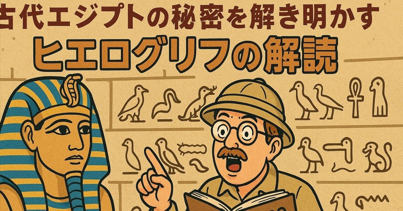 古代エジプトの秘密を解き明かす：ヒエログリフの解読｜ヘッポコ