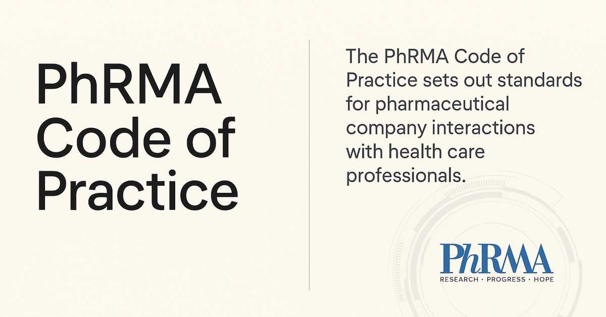 アメリカ版製薬協における「PhRMA Code」とは？―米国の製薬業界の行動規範をざっくり解説｜木嶋洋平 （弁護士）/ Yohei ...