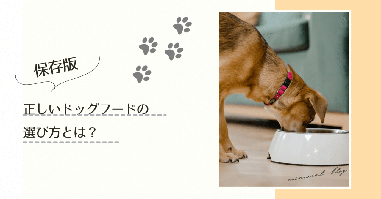 【保存版】正しいドッグフードの選び方とは？｜Moco pet note|動物看護師資格もちのペット知識ノート