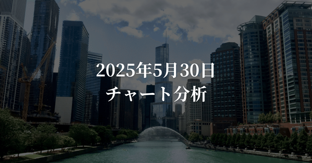 【2025年5月30日】ゴールドとドル円のチャート分析｜いぬ