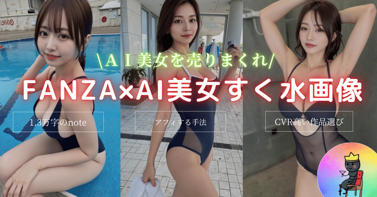 【保存版】AI美女すく水×FANZAエロ画像販売で1日30分で10万円稼ぐ方法｜arisan_sns