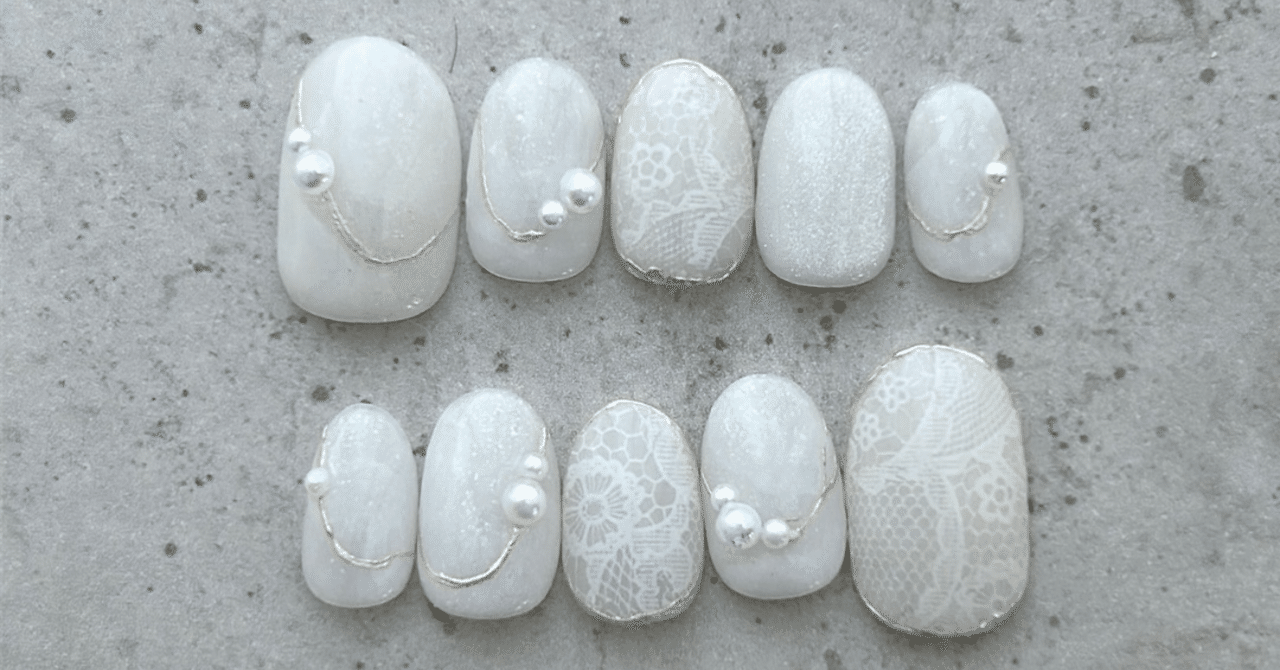 新作ネイルチップ Silky Lace｜Nail Atelier Lunetta