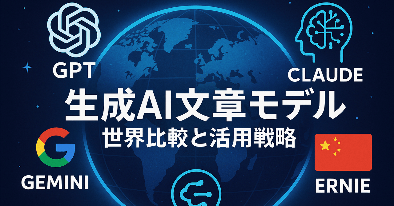 生成AI文章モデルの世界一覧と特徴｜株式会社バース | BAAS Inc.