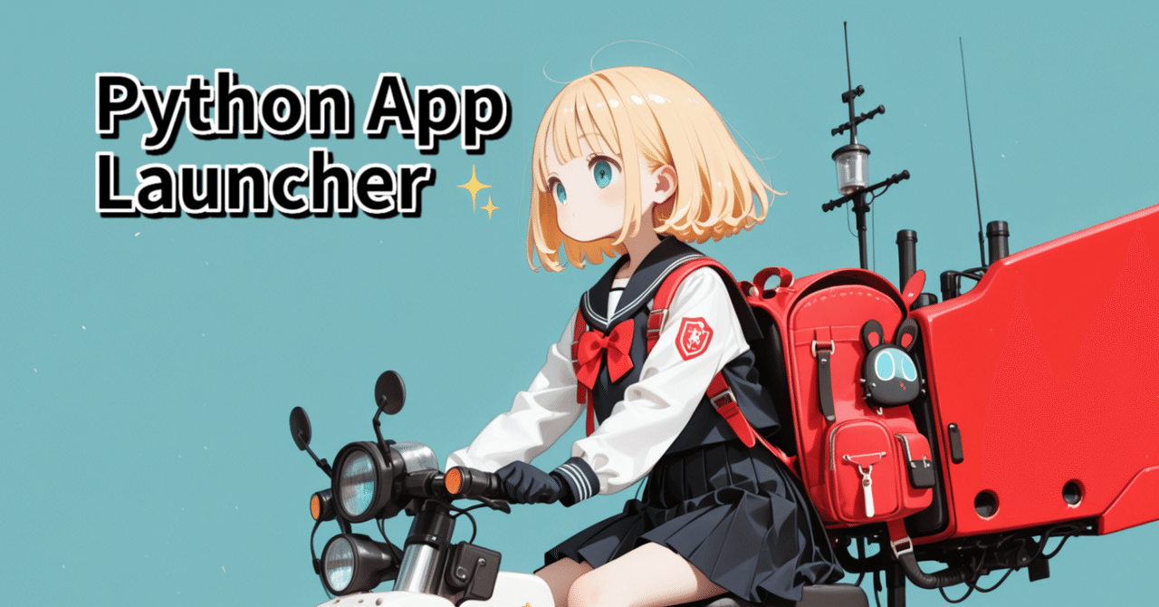 Python App Launcher（zip配布）｜MON RYO