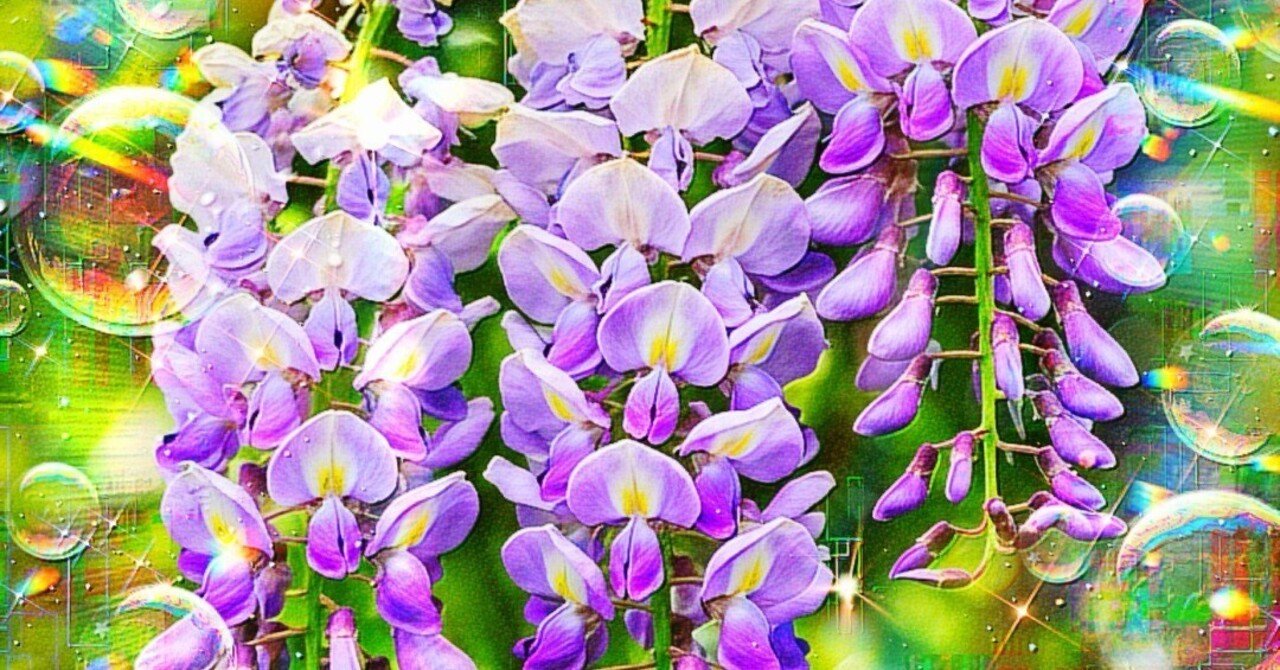 作品: a-2427 霞立つ藤色の庭 Auspicious Spring｜T_GAI(戒)