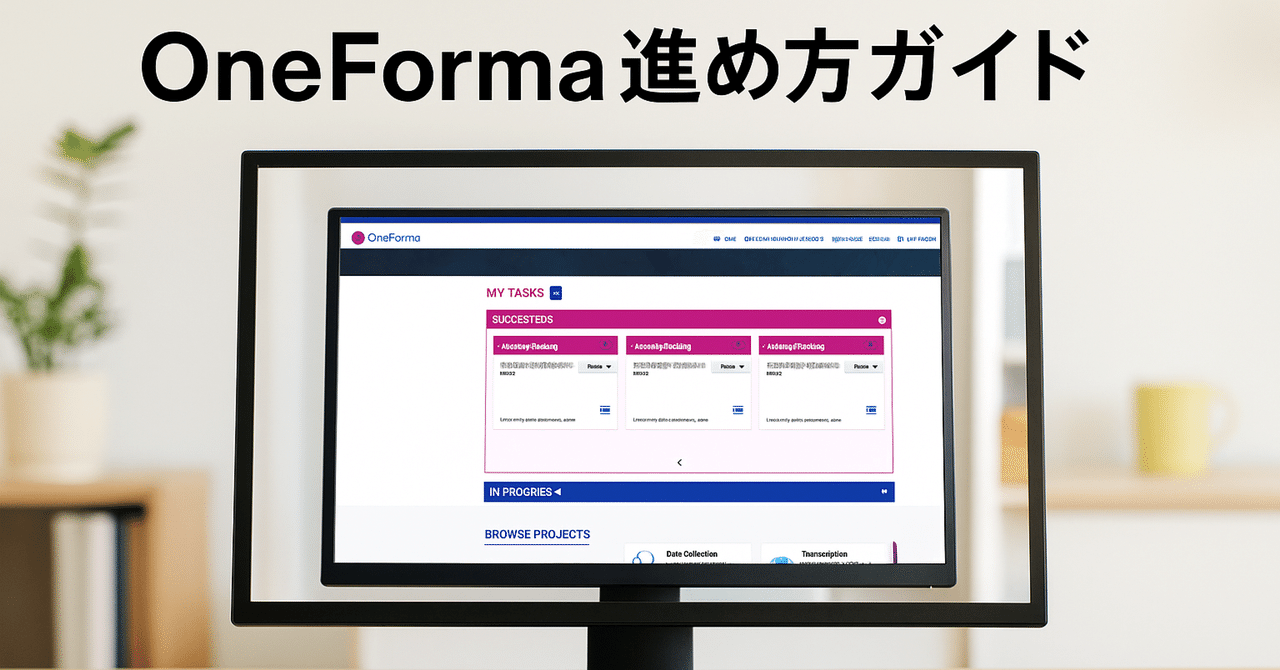 OneForma、登録したのに何も来ない？進まない理由と対処法を実体験で解説｜moon