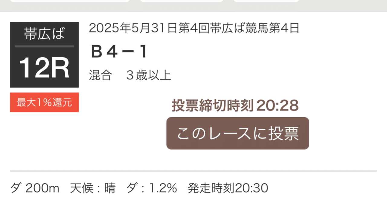 ばんえい12R｜ばんすけ