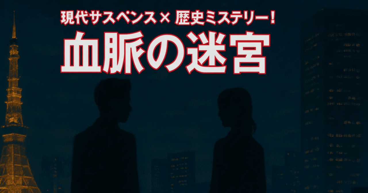 【現代サスペンス ×歴史ミステリー！】「血脈の迷宮」｜masato