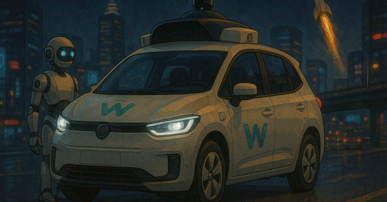 🌈【未来のタクシー戦争】Googleの自動運転Waymoが“全米10都市以上”に殴り込み！？ハンドルも運転手もいらない『ロボタクシー』が、あなたの街に来る日🤖🚕🚀｜jun-kou-dai