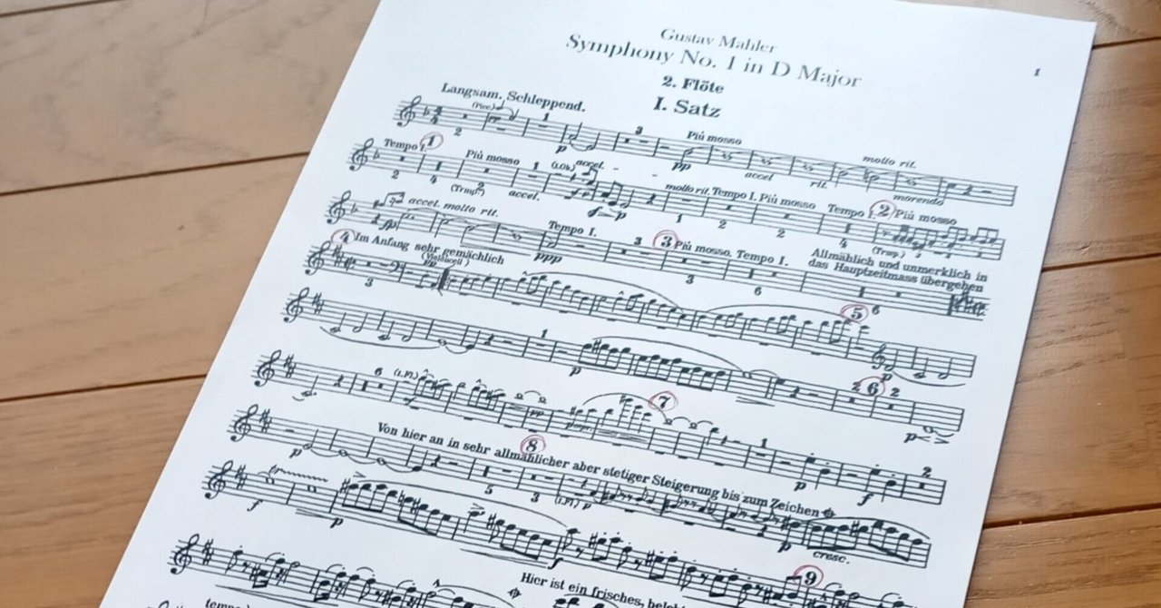 パート譜が配信されてきました｜Numa