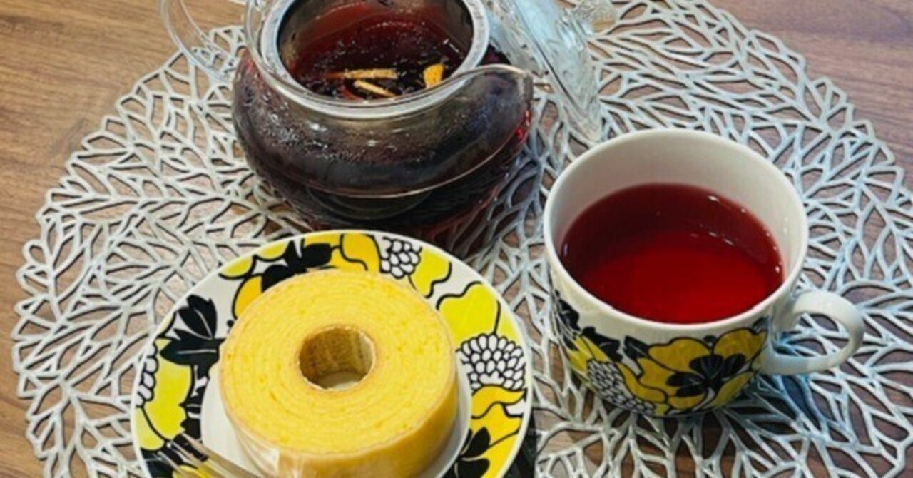 ハイビスカスと陳皮のお茶でひとやすみ ありがとうございます noteで記事を公開してよかったです(6/3）｜CHIZUKO i