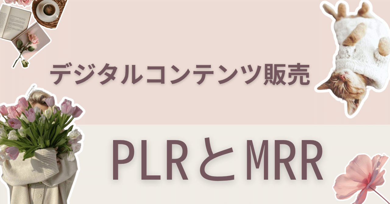 PLRとMRRってなに？｜Eriko | デジタルコンテンツ販売