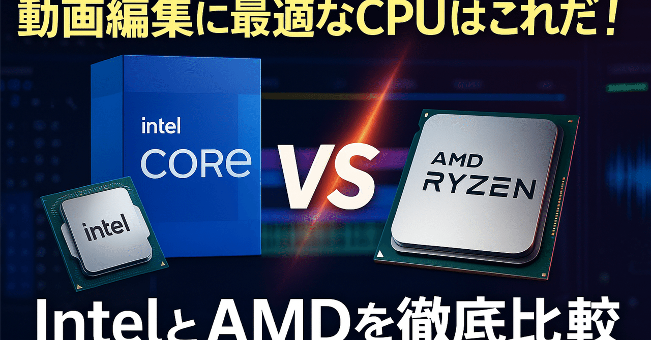 動画編集に最適なCPUはこれだ！IntelとAMDを徹底比較｜PCラボCOZY PC作成代行