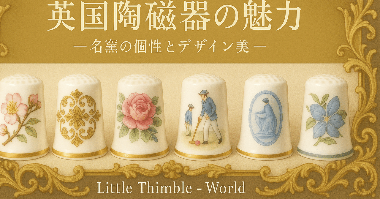 🇬🇧 第7回：「英国陶磁器の魅力③ 名窯の個性とデザイン美」｜Little Thimble-World