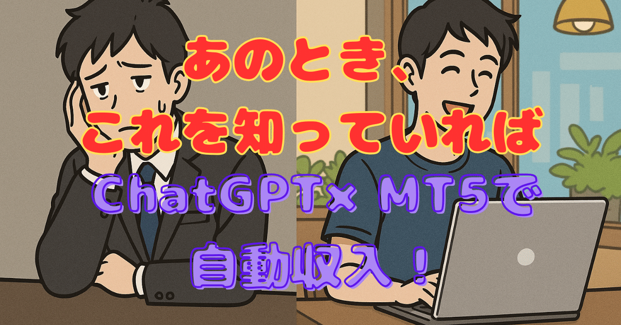 【🔰初心者でもできた！🔰】ChatGPTでFX自動売買（EA）を作って月5万円稼ぐ方法｜ギュータン