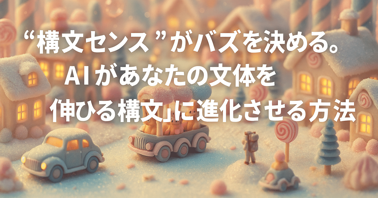 【⑨バズ攻略／特典GPT付】“構文センス”がバズを決める。AIがあなたの文体を“伸びる構文”に進化させる方法｜coyuki_aiarunka｜Threads攻略🎈🐤そこにAIはあるんか！