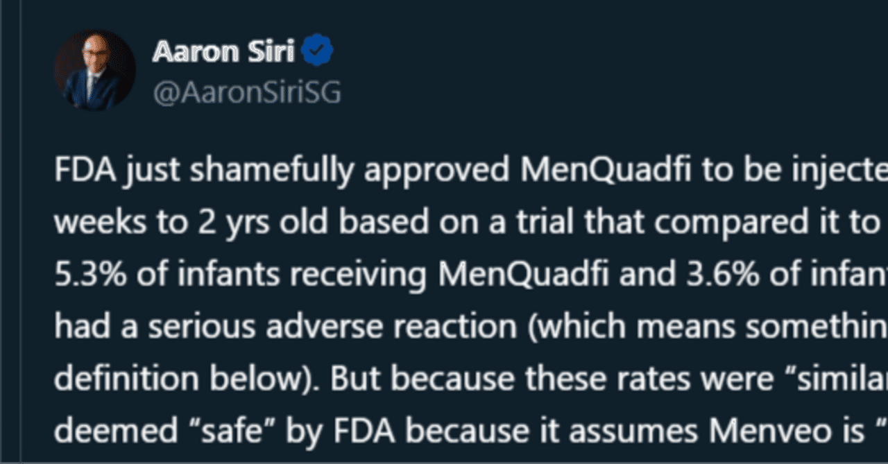 MenQuadfi（メンクアドフィ）」は、サノフィ（Sanofi）社が製造している4価髄膜炎菌ワクチンなんと「生理食塩水（プラセボ）」との対象 ...