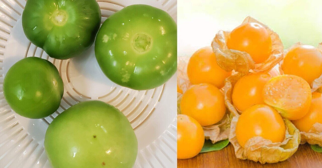 トマティーヨは緑。日本の食用ほおずきはなぜオレンジ？｜taco_sta_gram