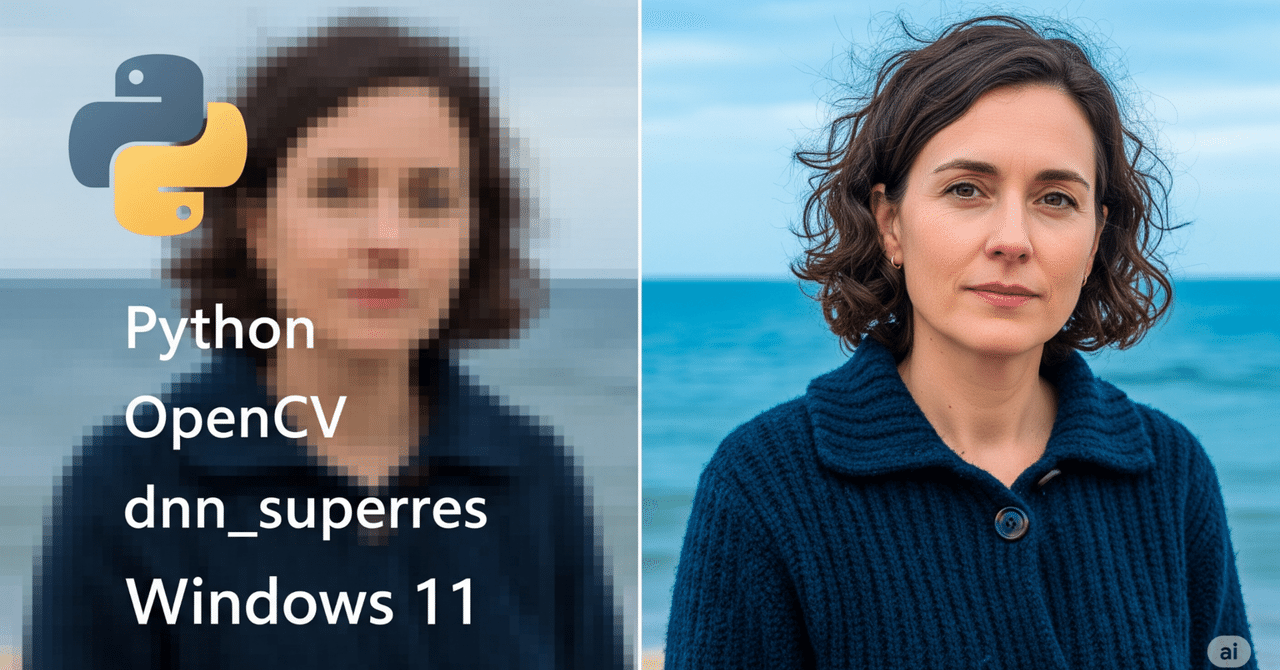 小さい画像を超解像処理で拡大した（dnn_superres / Windows11）｜micz