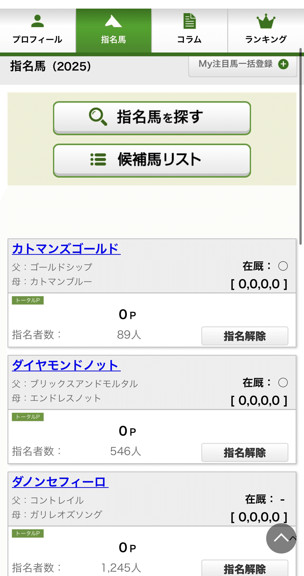 3年目を迎え、POG はじめました！｜馬力ちゃん