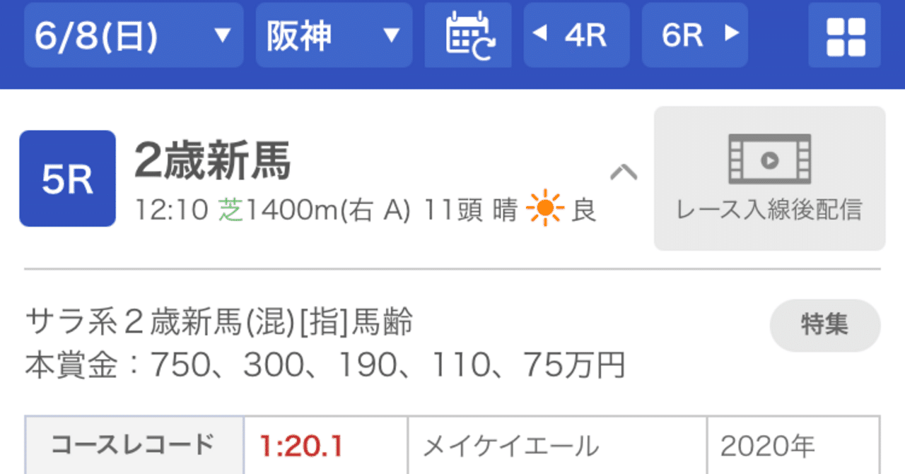 6/8（日）🌈阪神5R🌈中央競馬予想🌈12:10⏰【無料】｜よう競馬予想🥕2025