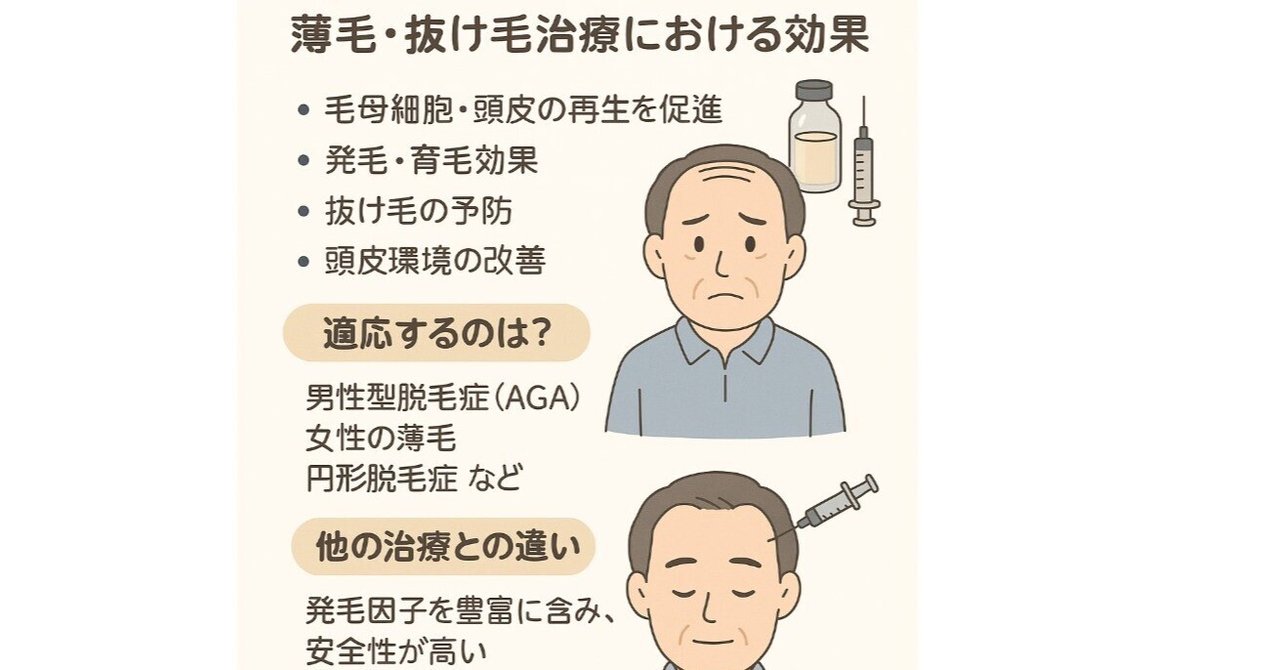 臍帯幹細胞上清液メソセラピーとは？薄毛・育毛・頭皮の若返りを目指す最先端再生治療｜AGA髪の神チャンネル笠井敬一郎