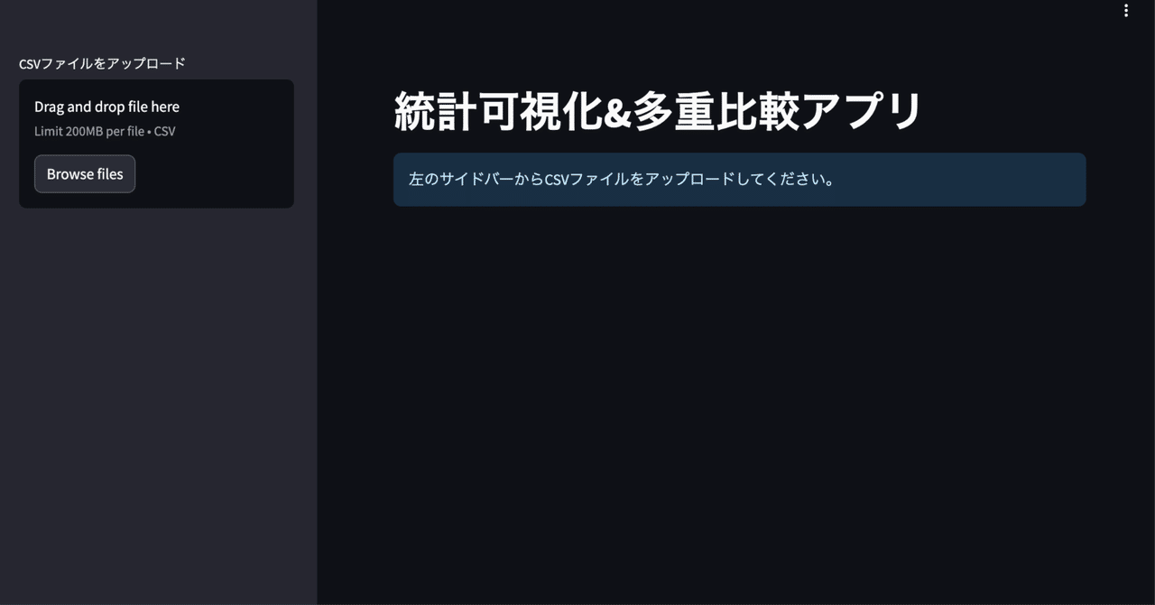 Streamlitでcsvファイルの可視化&有意差検定を行う(導入編)｜マルマウンテン