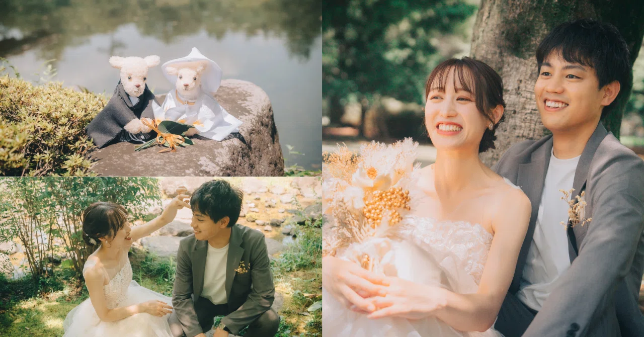 【EmoLy 撮影レポート】新緑に包まれて。昭和記念公園でナチュラルな前撮りを🌿｜ウェディング前撮り | EmoLy（エモリー）