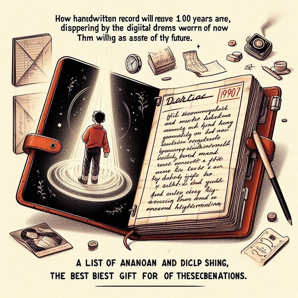 手書きの記録は100年後も残る。デジタルが消える可能性があっても、あなたの思考の軌跡は未来の資産になる。AI時代だからこそ、アナログの永続性が輝く。手帳に残した価値観と夢のリストが最高の記録に ...